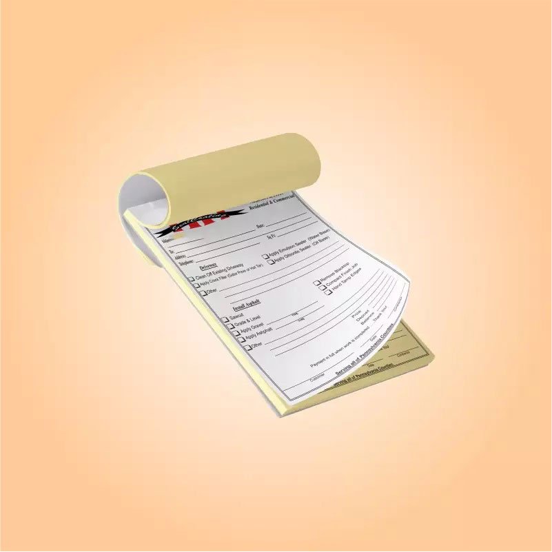 Custom Carbonless Forms - H&M Packaging